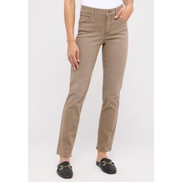 Angels Damen Straight-Jeans "CICI"truffle used, Gr. 42, Denim/Jeans, Obermaterial: 92% Baumwolle, 6% Polyester, 2% Elasthan, Jeans, Straight-Schnitt,