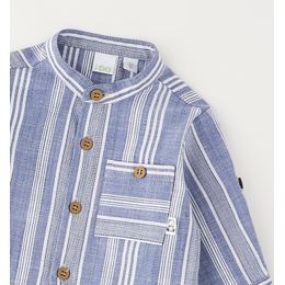 IDO Jungen Businessshirt "BABY BOY LONG SLEEVE SHIRT"avion, Gr. 92, 59% Polyester, 39% Baumwolle, 2% Elasthan, Shirts