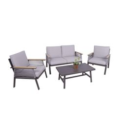 Garden Pleasure Lounge-Gruppe DENIA, anthrazit, grau