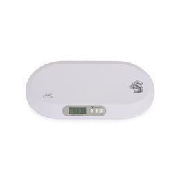 Cangaroo Babywaage Peanut Ma&szlig;band LCD-Display Tara-Funktion Haltefunktion 20 kg wei&szlig;