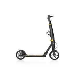 Byox Kinderroller Chic PU-R&auml;der, LED-Licht, ABEC-7 Lager, Seitenst&auml;nder, faltbar schwarz