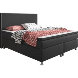 Inter Trading Boxspringbett King Size 180 x 200 cm Anthrazit - versch. Farben