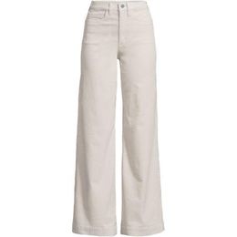LANDS' END Breitcord-Hose High Waist mit weitem Bein f&uuml;r Damen in Plus-Gr&ouml;&szlig;e, Damen, size: plus, Elfenbein, Elasthan/Baumwoll-Mischung, by Lands' End