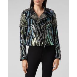 Philipp Plein Leder Biker-Jacke