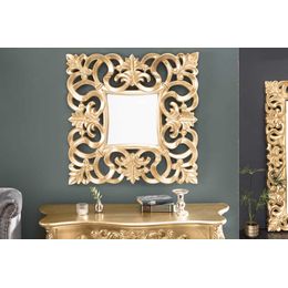 Riess Ambiente Eleganter Wandspiegel VENICE 75x75cm gold antik Barockstil Riess-Ambiente quadratisch