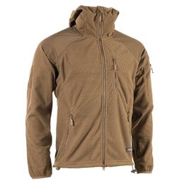 Fleece Hoodie Jacke Delta coyote, Gr&ouml;&szlig;e M