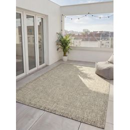 benuta Basic In- & Outdoor-Teppich Iowa Dunkelgrau 120x170 cm - Teppich f&uuml;r Balkon, Terrasse & Garten