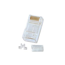 Lindy 62430 RJ45 Stecker UTP Cat.6, mit Einf&uuml;hrhilfe, 10er Pack - Cat.6 UTP Crimpstec