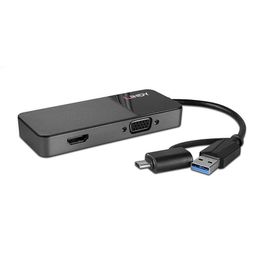 Lindy USB 3.0 Typ A und C auf HDMI & VGA Konverter