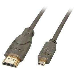 Lindy 41350 High-Speed-HDMI -Kabel, Typ A/D (Micro), 0,5m - Monitorkabel mit Micro HD