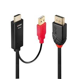 Lindy 41424 0.5m HDMI an DisplayPort Adapterkabel - Verbindet ein HDMI-Quellger&auml;t mit