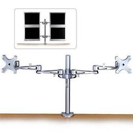 Lindy 40697 Modularer LCD Dual-Monitorarm - Modulares Halterungssystem f&uuml;r Monitore u