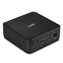 Lindy 42321 - 2 Port Typ C, Dual HDMI 4K60 KVM Switch