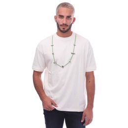 Ambush Baumwoll-Rundhals-T-Shirt mit abnehmbarer Halskette in Wei&szlig;