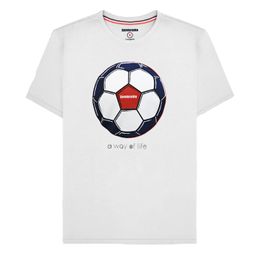 Lambretta - T-Shirt f&uuml;r Herren - Fu&szlig;ball (Wei&szlig;)