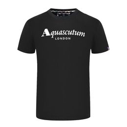 Aquascutum Herren London T-Shirt (Schwarz)