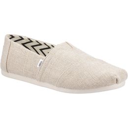 Toms Shoes TOMS Alpargata Jute Herren Espadrilles Nat&uuml;rlich Ungef&auml;rbt