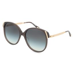 Chlo&eacute; Chlo&eacute; CH0285S | Unisex-Sonnenbrille | Fassung: Vollrand, Quadratisch, Acetat, Grau Gold | Glasfarbe: Grau