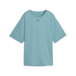 Puma Damen Trainingsshirt "Train All Day Essentials Relaxed T-Shirt Damen"baltic sea blau, Gr. XXS, Obermaterial: 100% Polyester, Shirts