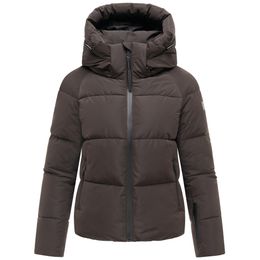 Navahoo Damen Steppjacke "Frostherz XIV"choco, Gr. XXL, Obermaterial: 100% Polyester. Innenfutter: 100% Polyester. &Auml;rmelfutter: 100% Polyester.