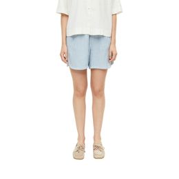 s.Oliver Damen Relaxshorts, blau, Gr. 34, gestreift, Web, Obermaterial: 100% Baumwolle, Hosen, Gestreifte Sommershort aus reiner Baumwolle