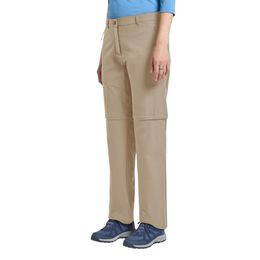 Jack Wolfskin Damen Zip-off-Hose "PICO TRAIL ZIP OFF PANTS W"hazelwood, Gr. 34, Obermaterial: 100% POLYESTER. Futter: 100% POLYESTER, Hosen, Zip-Off