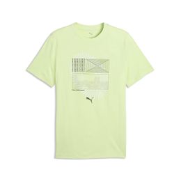 Puma Herren T-Shirt "Graphic Circular T-Shirt Herren"apple spritz gr&uuml;n, Gr. XL, bedruckt, Obermaterial: 100% Baumwolle. Rippe: 80% Baumwolle, 20%
