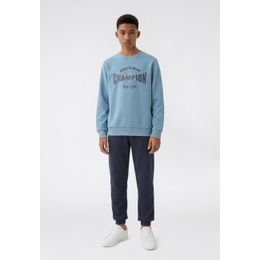 Champion Jungen Jogginganzug "SPORTWEAR CREWNECK SWEATSUITS Standard Fit", blau, Gr. XL, Obermaterial: 55% Baumwolle, 45% Polyester, Sportanz&uuml;ge,