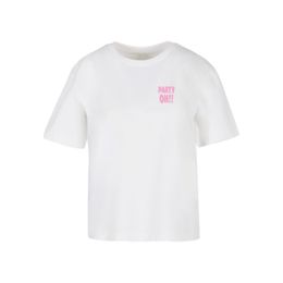 MISS TEE Damen T-Shirt "Miss Tee Party On Tee", wei&szlig;, Gr. S, bedruckt, 100% Baumwolle, Shirts