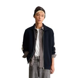 Marc O'Polo Herren Cardigan "aus schwerem Bio-Baumwoll-Strick"schwarz navy, Gr. XL, MARC O'POLO DENIM, unifarben, Obermaterial: 100% Baumwolle, Strickjacken