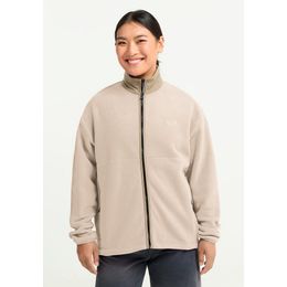Jack Wolfskin Damen Fleecejacke "SUMETRO FZ W"oyster, oyster, Gr. L, Obermaterial: 100% POLYESTER. Futter: 100% POLYESTER, Jacken, Fleecejacke,