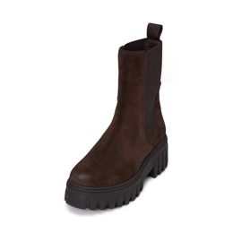 Marc O'Polo MARC O'POLO Damen Chelseaboots "aus ge&ouml;ltem Veloursleder", Gr. 36burnt coffee, Obermaterial: 100% Leder, unifarben, Schuhe