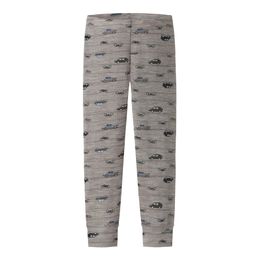 name it M&auml;dchen Leggings "NMMWANG WOOL RIB LONGJOHN AOP NOOS", Gr. 104satellite aop:highway, Strick, Obermaterial: 100% Wolle, bedruckt, Hosen, aus
