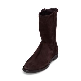 Marc O'Polo MARC O'POLO Damen Stiefelette "aus weichem Veloursleder", Gr. 39burnt coffee, Obermaterial: 100% Leder, unifarben, Schuhe