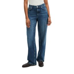 Marc O'Polo MARC O'POLO Damen Regular-fit-Jeans "aus Circulose"medium blau, Gr. 30, unifarben, Obermaterial: 79% Baumwolle, 20% Viskose, 1% Elasthan, Jeans