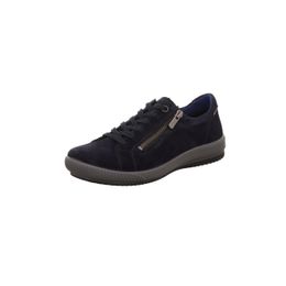 Legero Damen Sneaker, Gr. 44dunkelblau, Veloursleder, unifarben, Schuhe, Halbschuh, Schn&uuml;rschuh, Freizeitschuh mit GORE-TEX Membrane