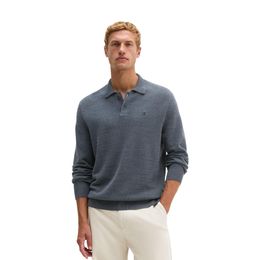 Marc O'Polo MARC O'POLO Herren Langarm-Poloshirt "aus reiner Bio-Baumwolle"dunkelblau, Gr. M, unifarben, Obermaterial: 100% Baumwolle, Shirts