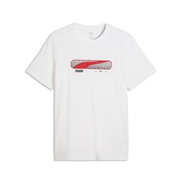 Puma Herren T-Shirt "Puma Sport Logo Play T-Shirt Herren"wei&szlig;, Gr. S, Obermaterial: 100% Baumwolle. Rippe: 20% Polyester, 80% Baumwolle, Shirts