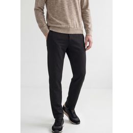 Street One MEN Herren Stoffhosebasic schwarz, Gr. 29, unifarben, Stoff, 74% Polyester, 21% Viskose, 5% Elasthan, Hosen, Middle Waist