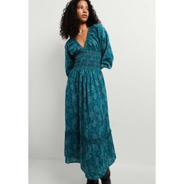 Pepe Jeans Damen Midikleid "midi dress GISELLE DRESS"duck gr&uuml;n, Gr. XL, 75% Baumwolle, 25% Viskose, Kleider