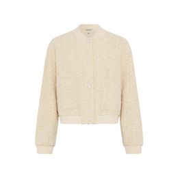Brax Damen Funktions-Kapuzensweatjacke "Style BERNICE L"hellbeige, Gr. 48, 46% Polyester, 40% Baumwolle, 12% Viskose, 2% Elasthan, Sweatjacken