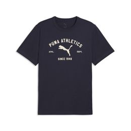 Puma Herren T-Shirt "Puma Class T-Shirt mit Grafik Herren"new navy blau, Gr. XXL, clean, Obermaterial: 100% Baumwolle. Rippe: 80% Baumwolle, 20%