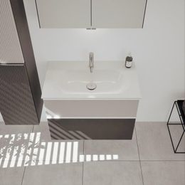 Burgbad Fiumo 2.0 Schrank mit Waschtisch, 2 Ausz&uuml;ge, SFXL082F6925FOT60C0001G0223,