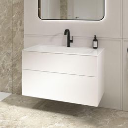 Villeroy & Boch Villeroy & Boch Somera Schrank mit Waschtisch B: 100 T: 50 cm, 2 Ausz&uuml;ge, 5A72A2R1+B80600VF,
