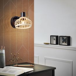 BRILLIANT LEUCHTEN Brilliant Norah Wandleuchte Schwarz, 1-flammig