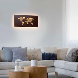 Paul Neuhaus MAP Wandleuchte LED Gold, Rostfarben, 1-flammig