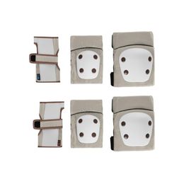 Kikkaboo Kinder Schutzausr&uuml;stung, 6-teiliges Protektoren-Set, Gr&ouml;&szlig;e XS bis 25 kg beige