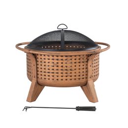 XL Stahl Feuerschale MAZAMA - &Oslash;76cm, kupfer