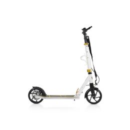 Byox Kinderroller Chic PU-R&auml;der, LED-Licht, ABEC-7 Lager, Seitenst&auml;nder, faltbar wei&szlig;