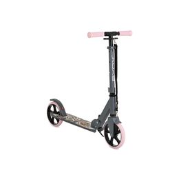 Byox Kinderroller Flurry klappbar, Seitenst&auml;nder, h&ouml;henverstellbar, PU-R&auml;der rosa